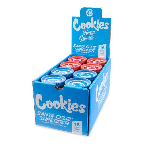 Grinder Santa Cruz Shredder x Cookies 4pc Medium Hemp Grinders Box of ...